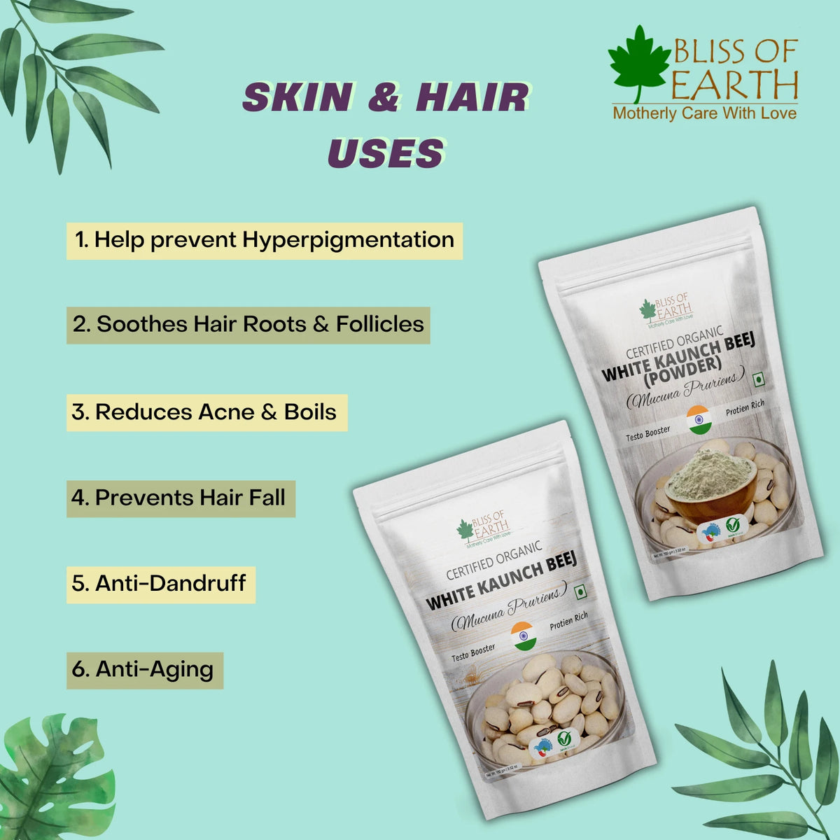 White Kaunch Beej & Powder Organic