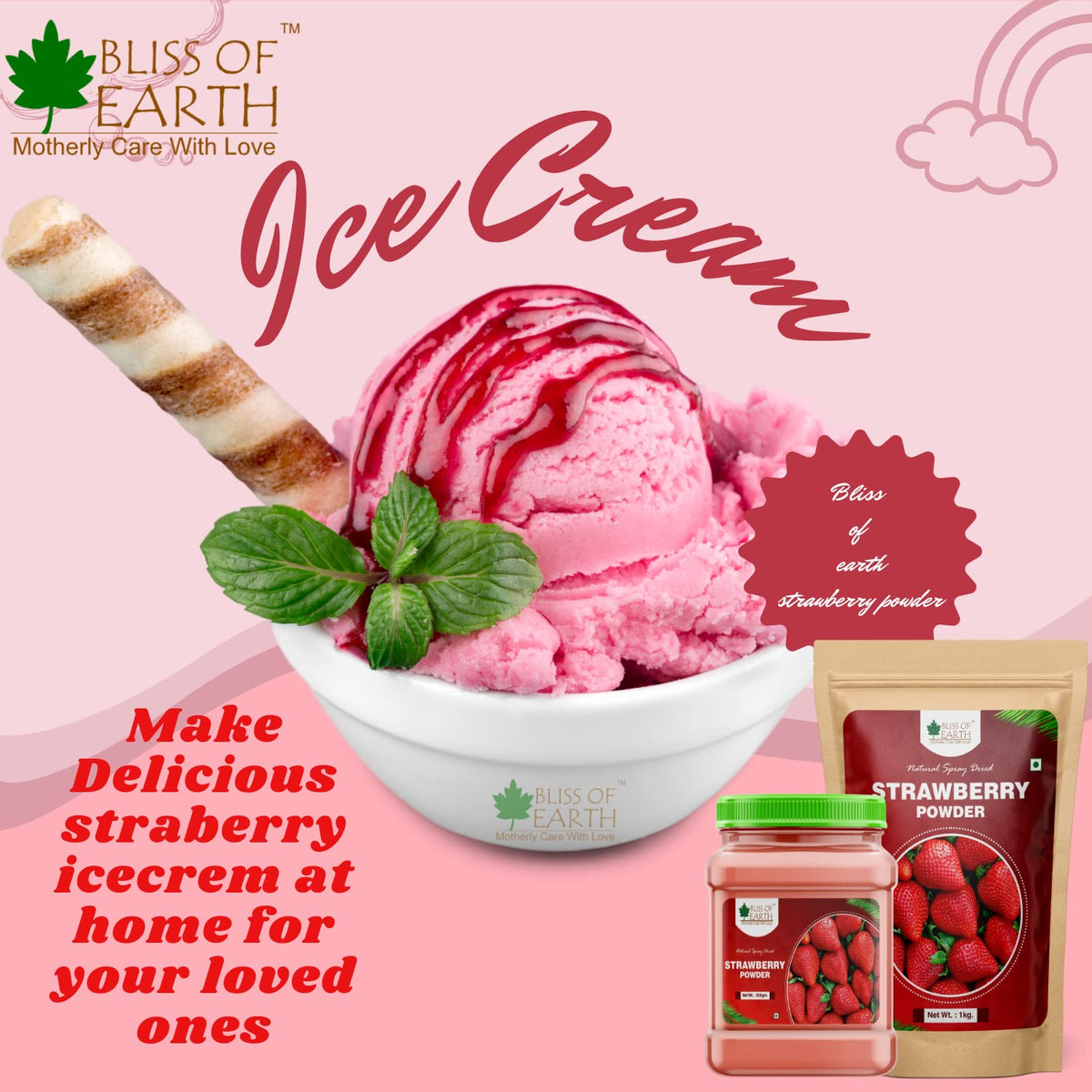 Strawberry Powder 1kg